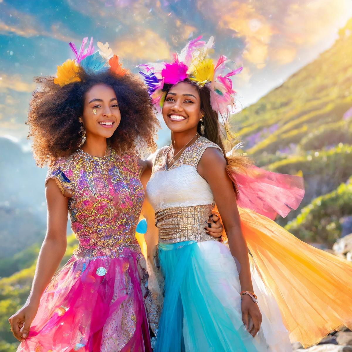 ethereal models with magical fashion bursting with creativity and color ...