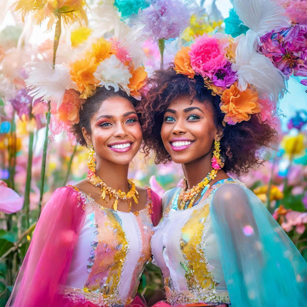 ethereal models with magical fashion bursting with creativity and color ...